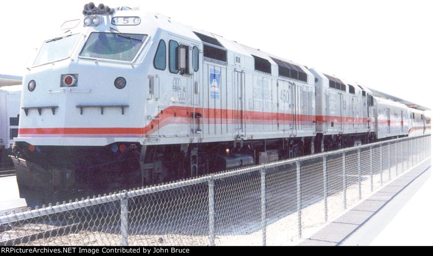 Amtrak 450 F69PH with German ICE train